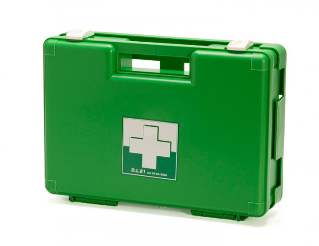 Cassetta pronto soccorso verde meno 3 lavoratori